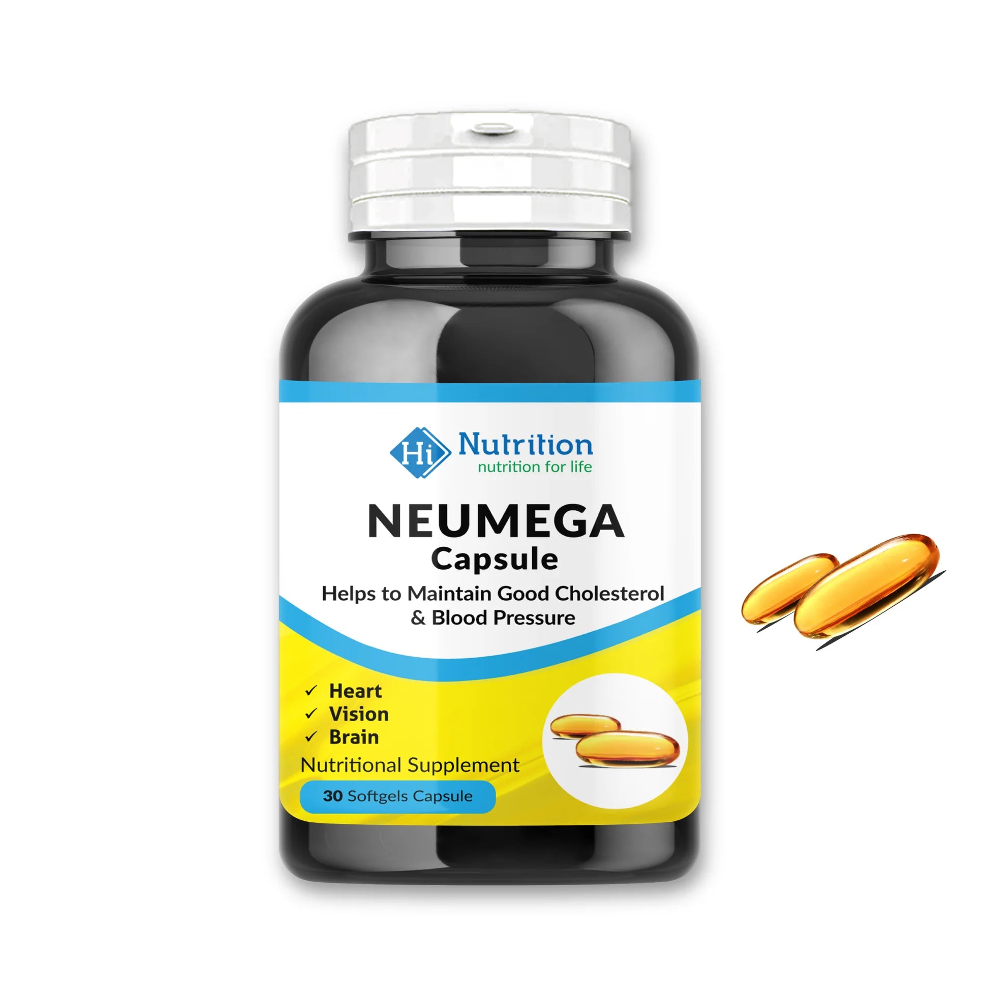 Hi Nutrition - NEUMEGA - 30 SoftGels - CSH Pharmacy - Order Online - Fast Delivery in Lahore