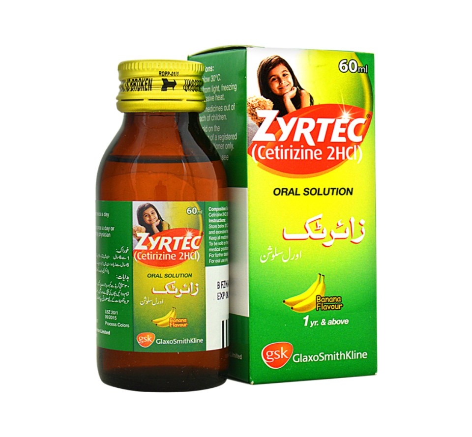 Zyrtec 5Mg/5Ml Syrup 60Ml - CSH Pharmacy - Order Online - Fast Delivery ...