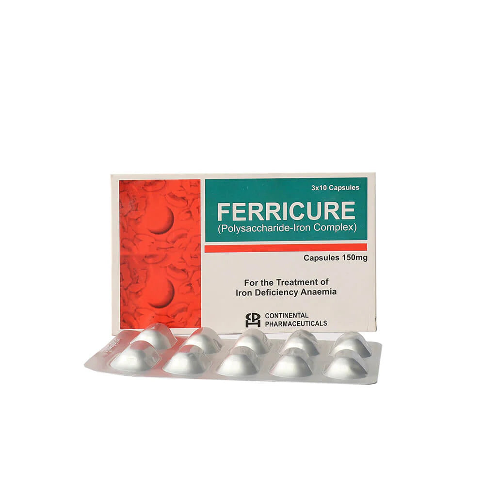 FERRICURE - 20 CAPSULES – CSH Pharmacy