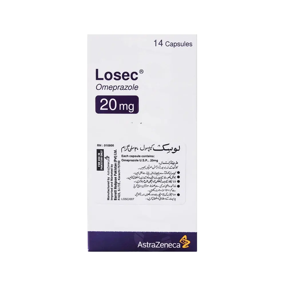 LOSEC 20MG - 14 CAPSULES – CSH Pharmacy