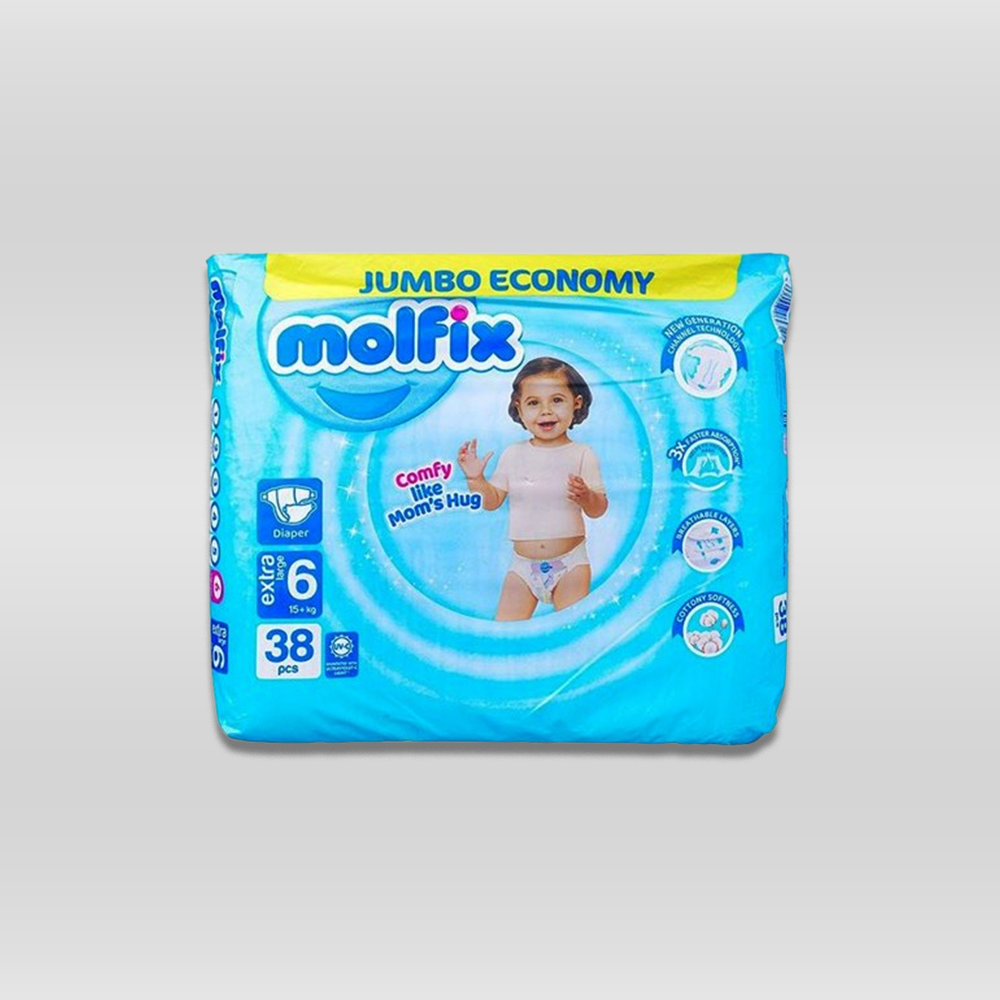 Molfix Jumbo Pack Diapers 38 Pcs - CSH Pharmacy - Buy Online