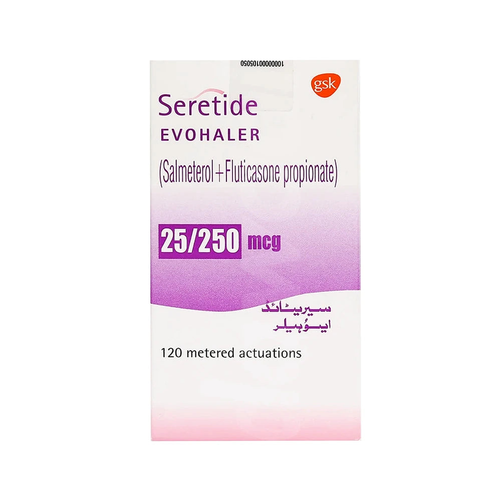 Buy Seretide Evo Haler 25/250 mcg GSK Online in Lahore – CSH Pharmacy