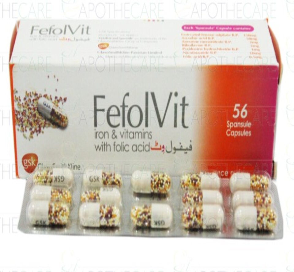 FEFOLVIT CAPSULE - CSH Pharmacy - Order Online - Fast Delivery in Lahore