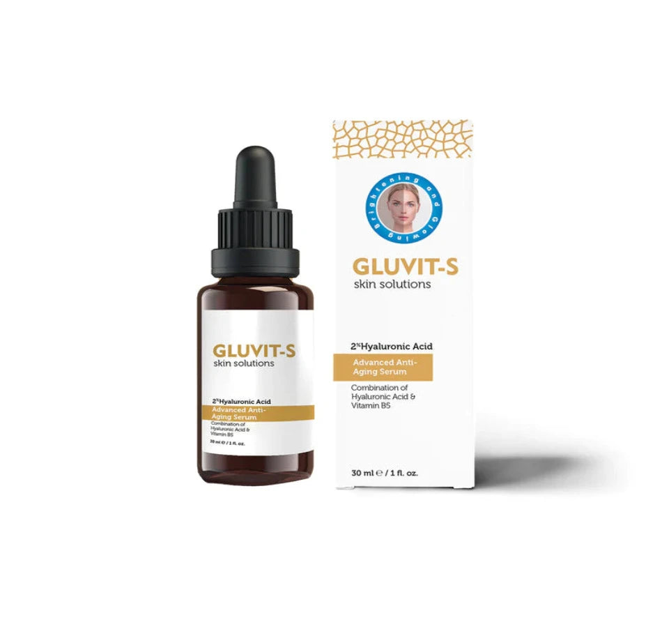 GLUVIT S - ANTI AGING SERUM - HYALURONIC ACID - 30ML – CSH Pharmacy